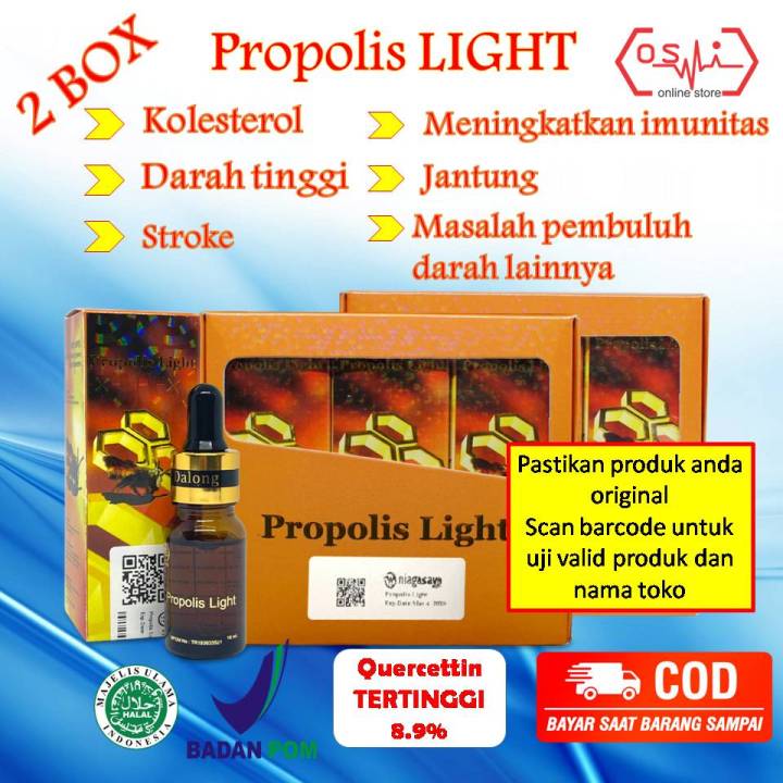 PROPOLIS LIGHT Obat Stroke Obat Jantung Obat Hipertensi Detox 2 Box ...