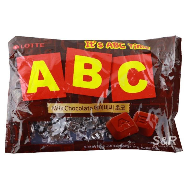 S&R Lotte ABC Milk Chocolate 565g | Lazada PH