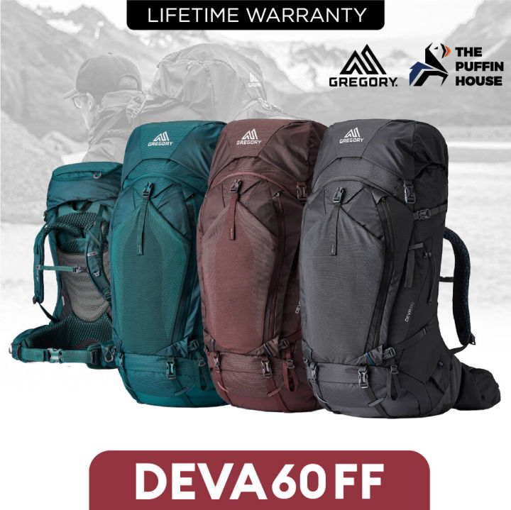 GREGORY กระเป๋าเป้เดินป่าสำหรับผู้หญิง มี Raincover ในตัว DEVA 60 FF | Lazada.co.th