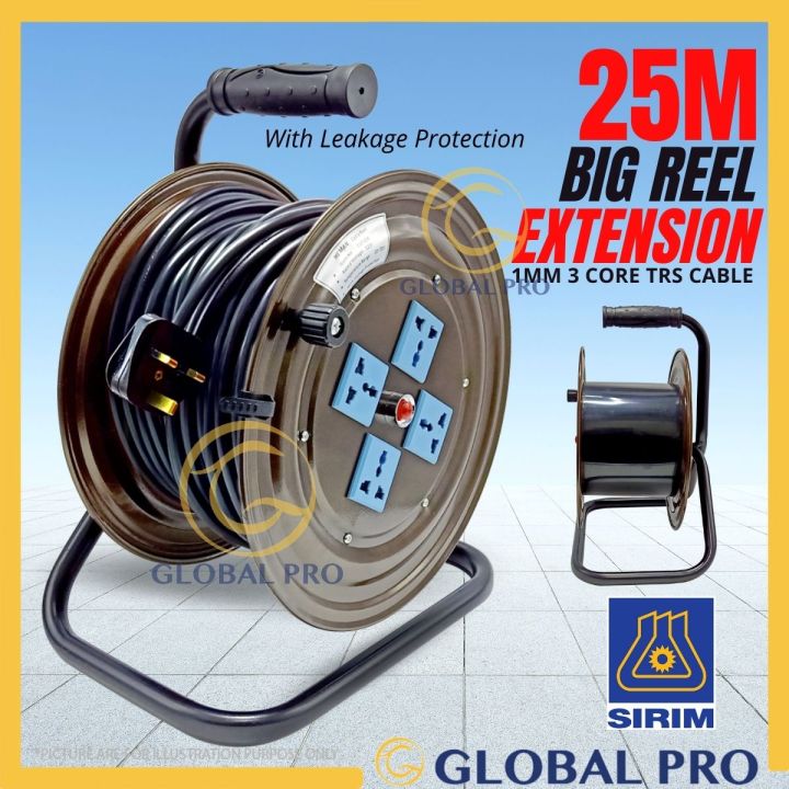 [HEAVY DUTY] BIG REEL EXTENSION 4 Way Multi Socket Universal Socket ...