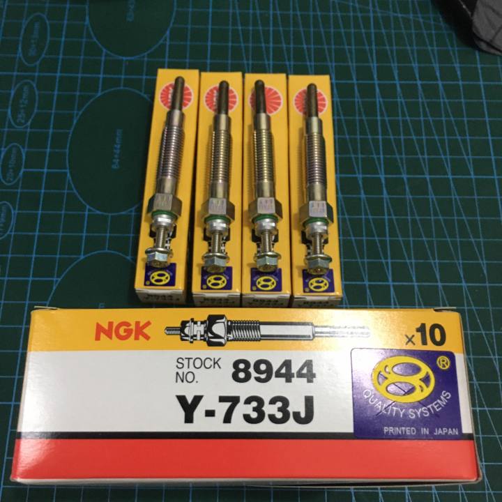 ORIGINAL/GENUINE NGK GLOW PLUG FOR 4D56/D4BH ENGINE 4 PIECES (Y-733J ...