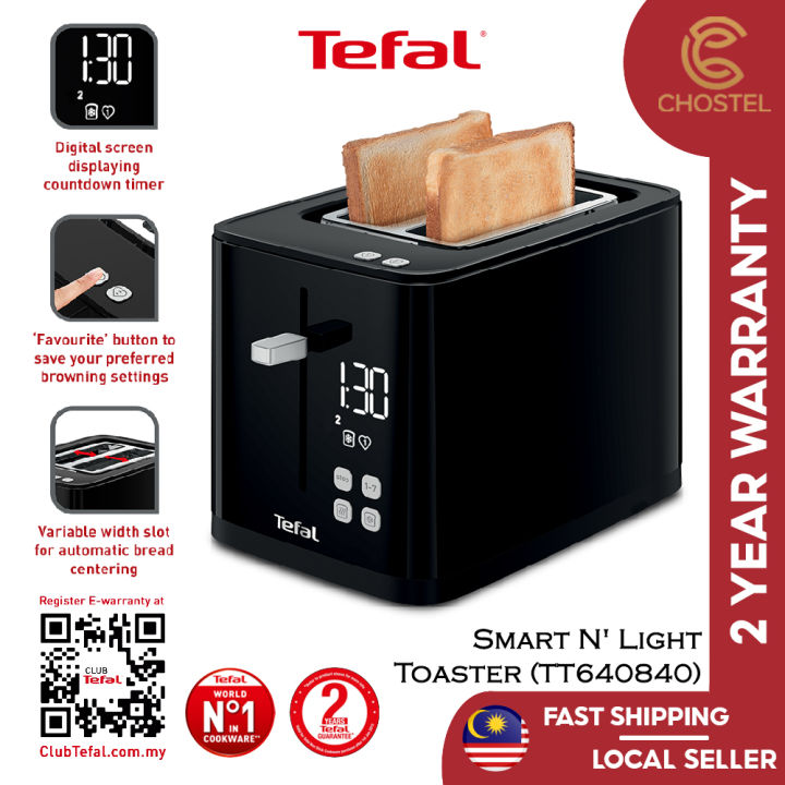 Tefal (TT6408) Smart N' Light Toaster Pembakar Roti | Lazada