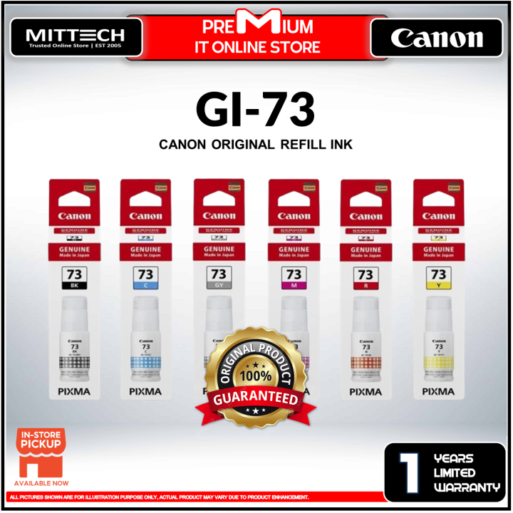 Canon Original Genuine GI-73 Refill Ink For G570 & G670 | Lazada