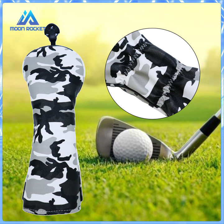 Moon ROCKET Golf Head Covers Driver Fairway Wood Hybrid Cover with ...