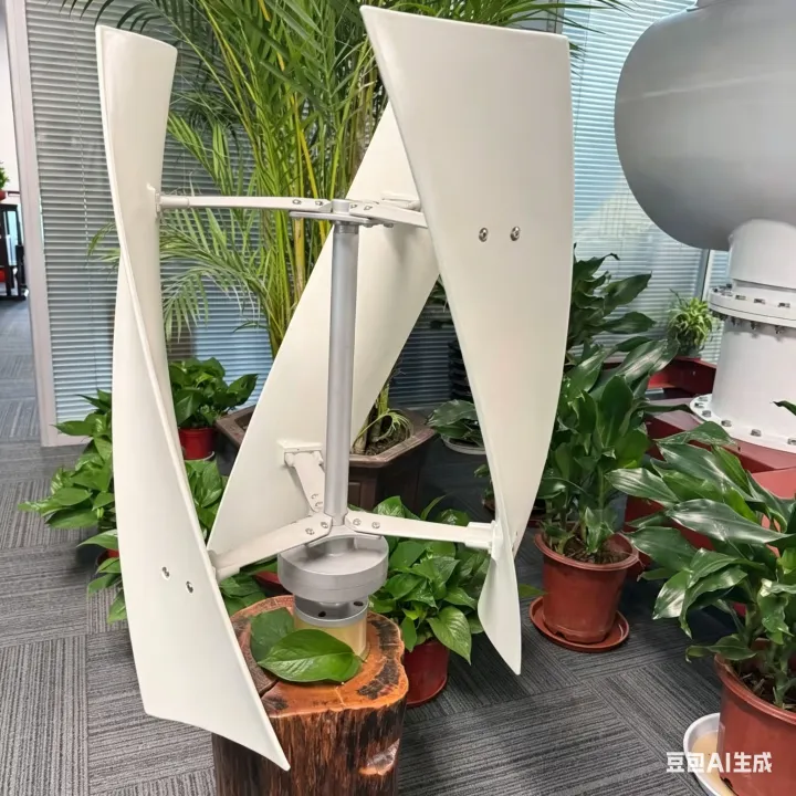 Wind turbine vertical-axis lighting for household street lamps. Micro ...