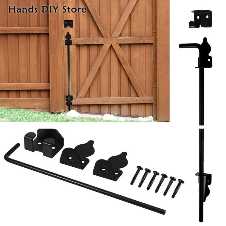 Hands DIY Store Cane Bolt Gate Drop Rod Kit 18 inch Heavy Duty Iron ...