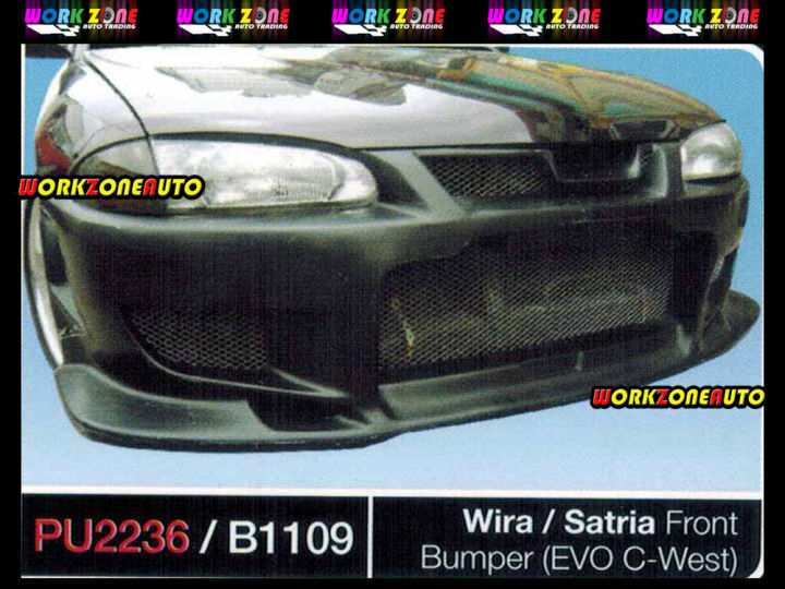 PU2236 Proton Wira / Satria PU Front Bumper (EVO C-West) Body kit ...