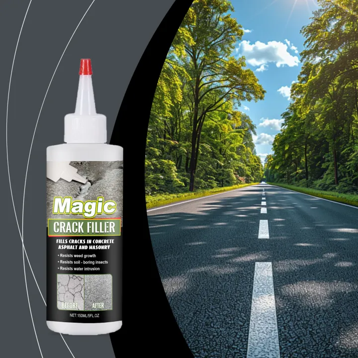 Magic Crack Filler, Fills Cracks in Concrete Asphalt and Masonry, Crack ...