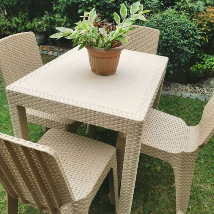 SUNRISE RATTAN DINING TABLE & HIGH AND LOW COFFEE TABLE 24x32 INCHES ...