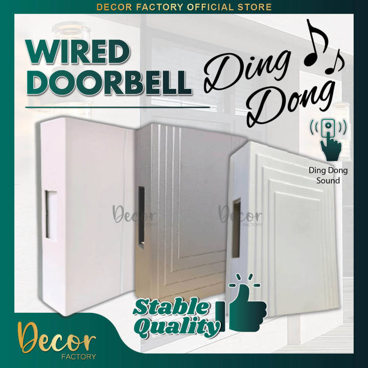 Door Bell Home Doorbell Chimes Ding Dong Loceng Pintu Door Bell Wired ...