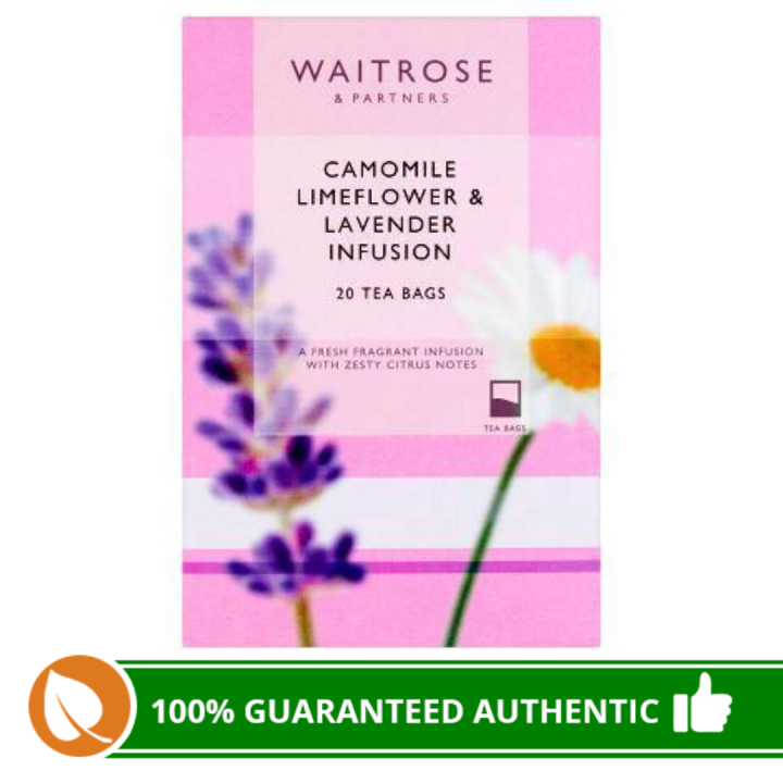 Waitrose Camomile Limeflower and Lavender Infusion Tea 30g 20s | Lazada PH
