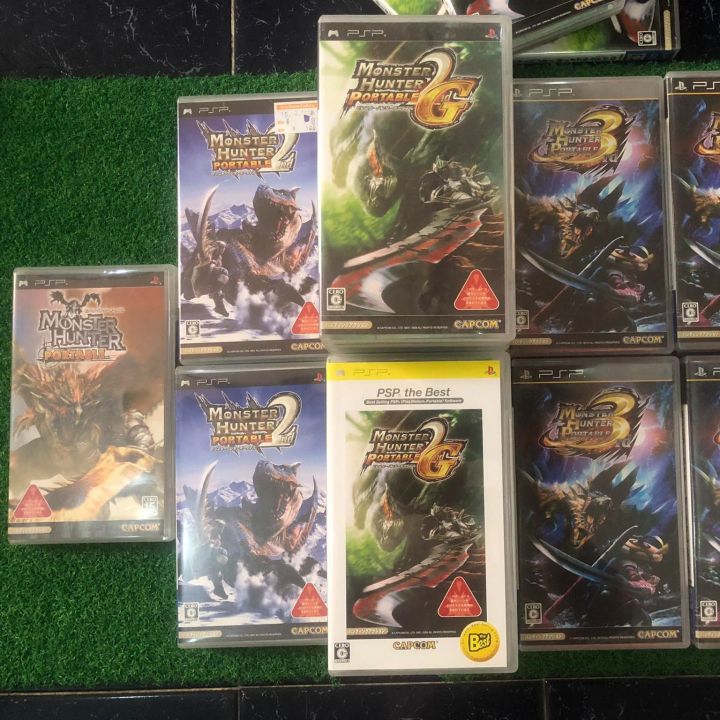 แผ่นแท้ (PSP) Monster Hunter (Japanese) PSP ภาค 1 2 2G 3rd 3 Monster ...