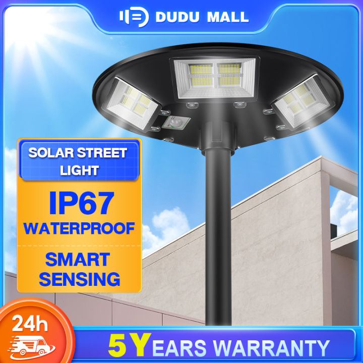 Panda solar light ufo Solar Street Light Motion Sensor Round Energy ...