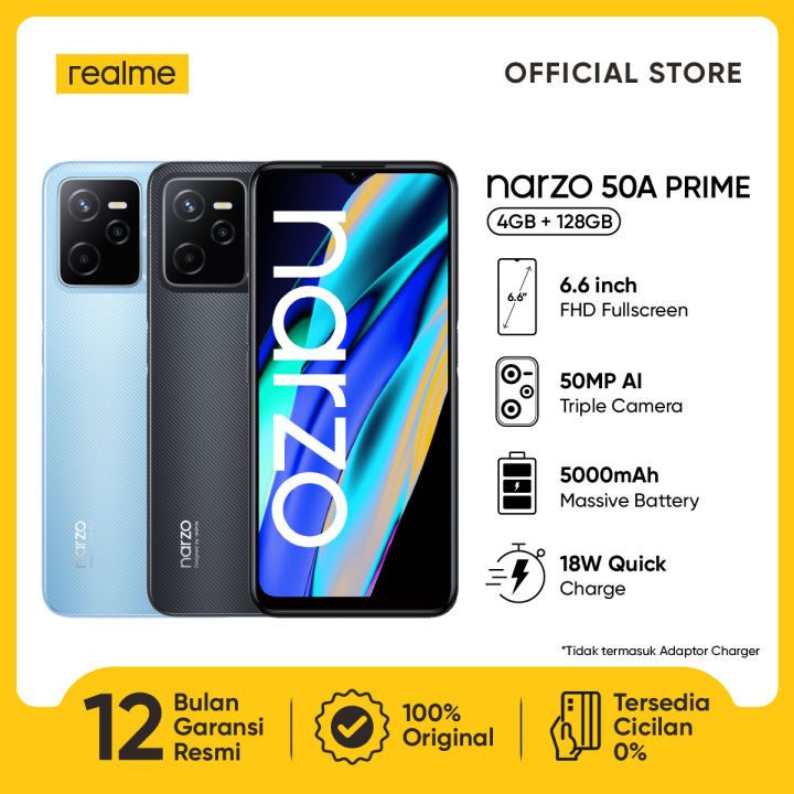 realme narzo 50A Prime 4GB+128GB [5000mAh Massive Battery 18W Quick Charge Powerful Unisoc T612 ...