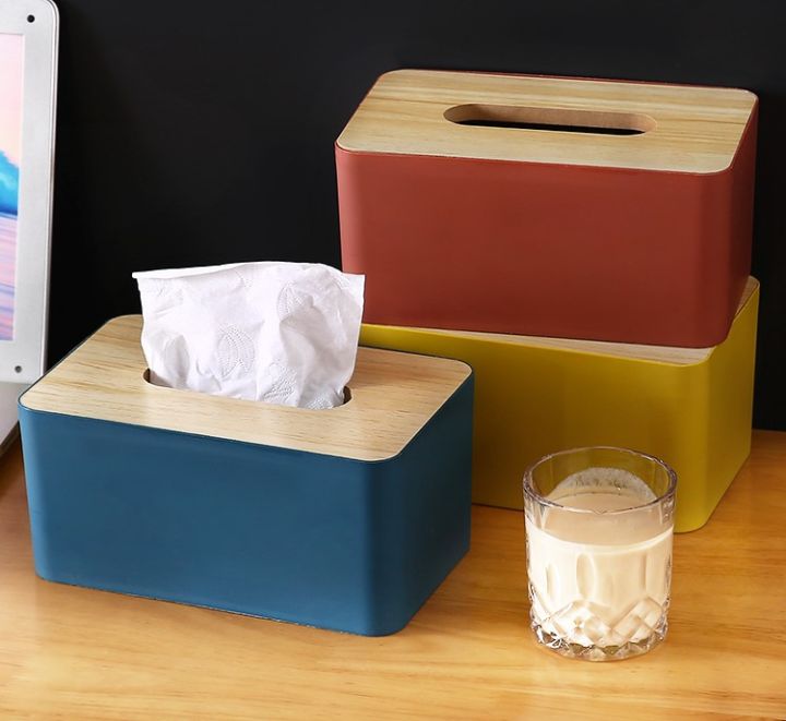 Classy Wooden Tissue Box Container (20cm x 12cm x 10cm) | Lazada