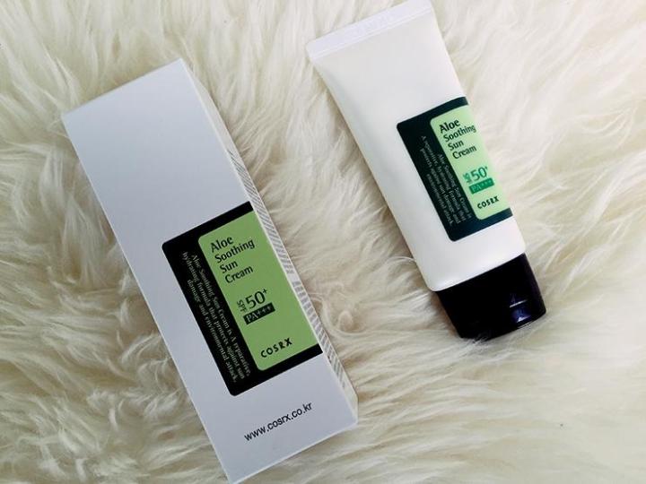 COSRX Aloe Soothing Sun Cream Sunblok Sunscreen SPF50+ PA+++ - 50ml ...