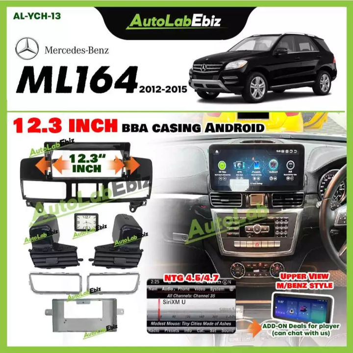 Mercedes Benz ML164 2012-2015 NTG 4.5 - 12.3 inch BBA Casing Android ...