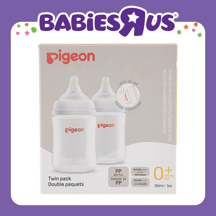Pigeon WideNeck Version 3 PP Pro Feeding Bottle 160ml Twin Pack | Lazada PH