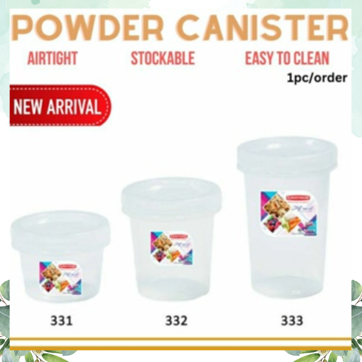 Powder Canister Container ROUND Style for Milktea Toppings Sprinkles ...