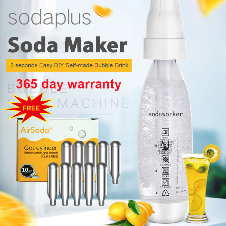 Sodaplus Portable Soda Maker Household 1L Sparkling Water Machines with ...