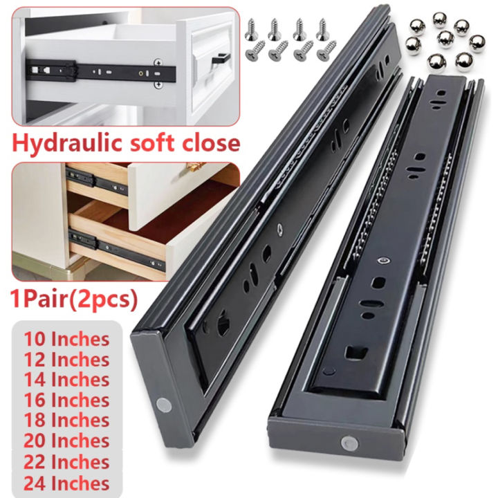 Soft close Drawer Guide Heavy Duty Drawer Full Extension Steel Drawer ...