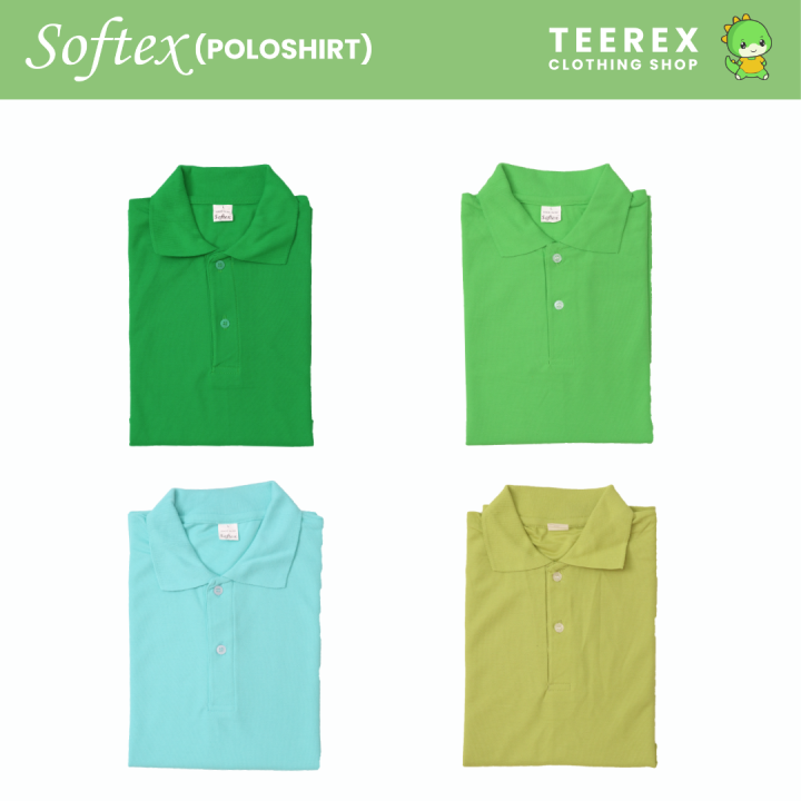 SOFTEX Honeycomb UNISEX PLAIN POLO SHIRT MINT GREEN KIWI APPLE GREEN ...