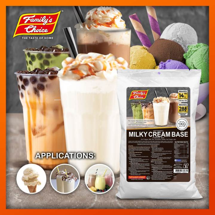 Family's Choice Artisanal Milky Cream Base Powder Mix 1Kg Perfect as ...