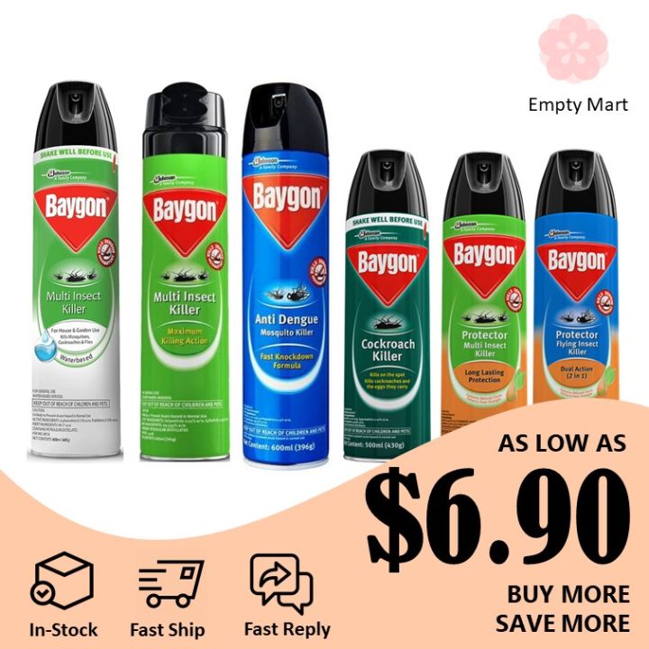 Baygon Multi Insect Killer / Ant Dengue Mosquito Killer / Cockroach ...