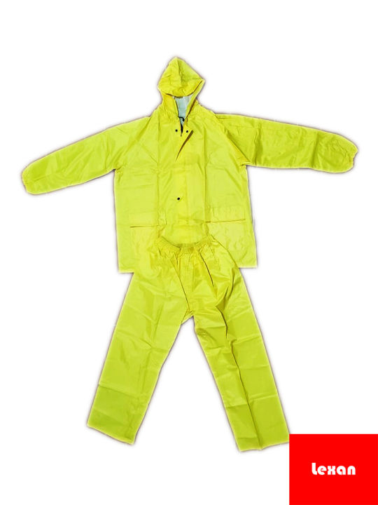 Lexan Heavy Duty Unisex Nylon Raincoat Set with Pants【GOOD QUALITY ...