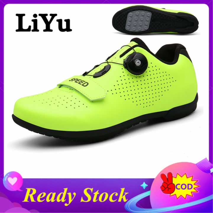 LiYu Classic No Lock Cycling Shoes Men and Women Bicycle Shoes Rubber ...