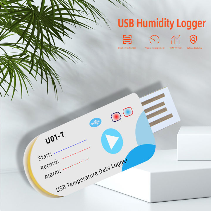 เครื่องบันทึกอุณหภูมิล็อกข้อมูลอุณหภูมิ USB ดิจิตอล U01-T สำหรับห้อง ...