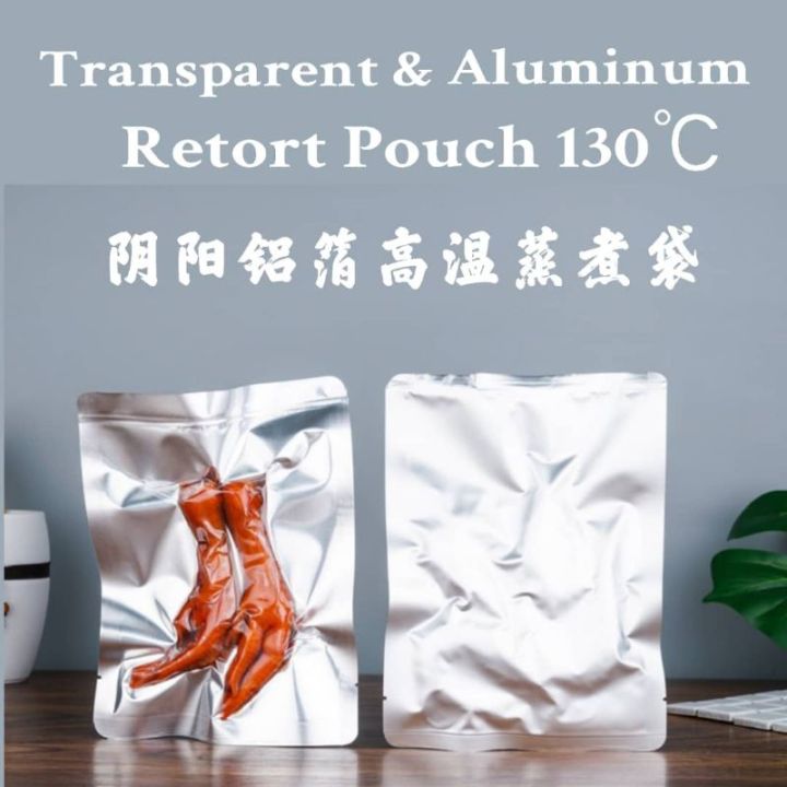 Retort Pouch Transparent & Aluminum Vacuum Bag 阴阳透明铝箔高温杀菌蒸煮袋 | Lazada