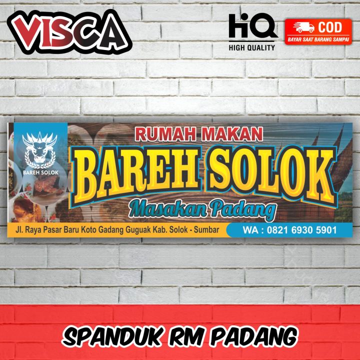 Cetak Spanduk Banner RM Padang / Rumah Makan Padang | Lazada Indonesia