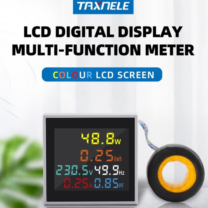 6IN1 Digital Display Voltmeter Ammeter Current Voltage Frequency Energy ...