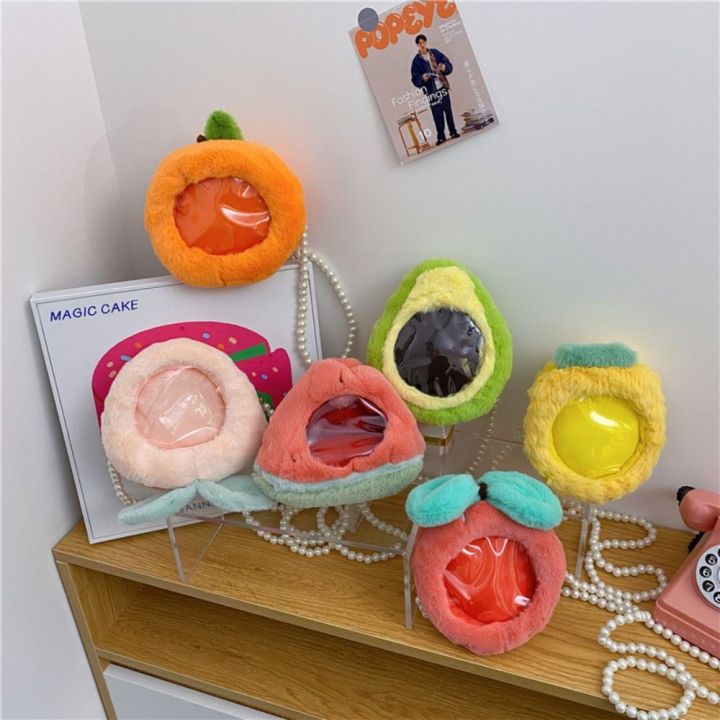 CUTE ELVES Đào Túi trái cây Chuỗi Ngọc Trai Dứa Bơ Túi đeo chéo hình ...