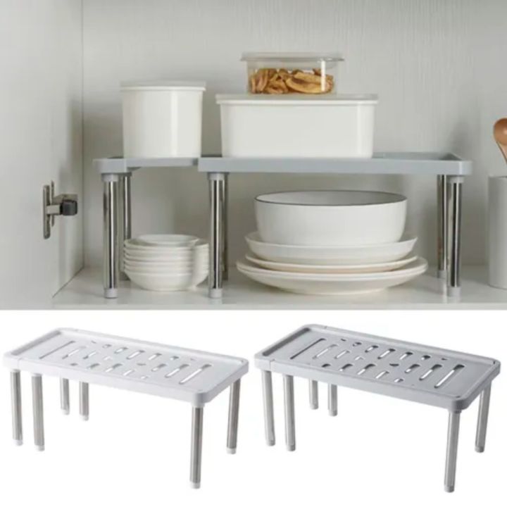 G23uw Retractable Stackable Storage Rack Stainless Steel Telescopic