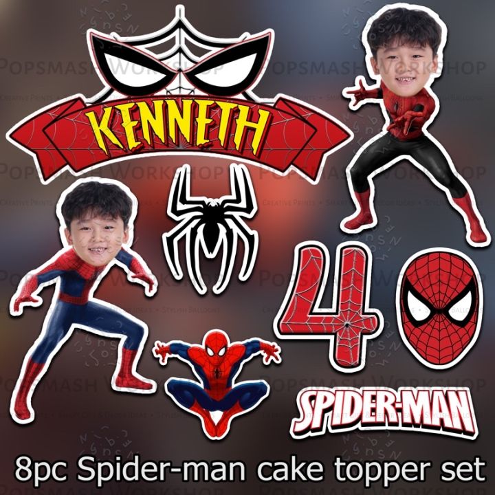 SPIDER.MAN LAMINATED CAKE TOPPER DECOR SET | Lazada PH