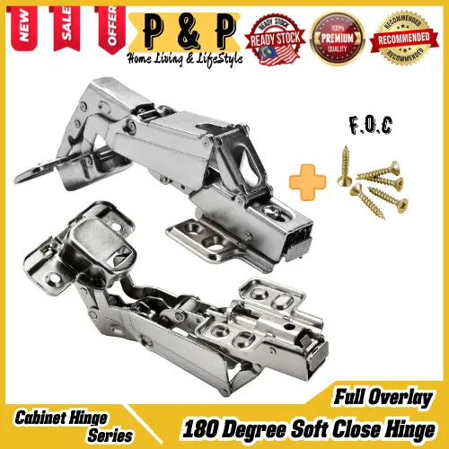 180 Degree Soft Close Cabinet Door Hinge 35mm Diameter for Kitchen ...