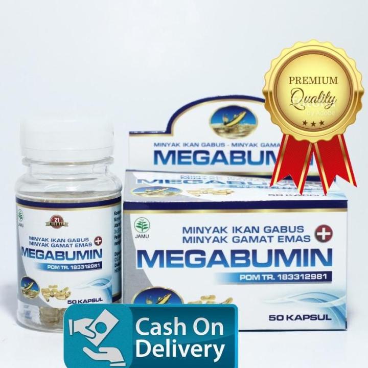 Megabumin 50 kapsul - minyak ikan gabus plus minyak gamat emas | Lazada ...