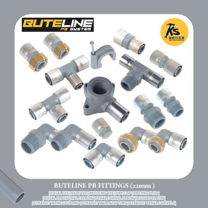 BUTELINE PB Fittings 22MM ( EQUAL TEE | MALE TEE | REDUCING TEE | PIPE ...