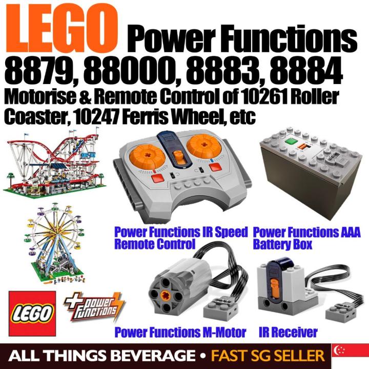 Lego Power Functions 8879 IR Speed Remote Control, 88000 AAA Battery ...