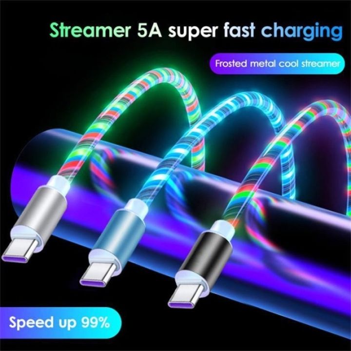 Data Cable GRA dient Glowing Support Vehicle Fast Charging Colorful ...