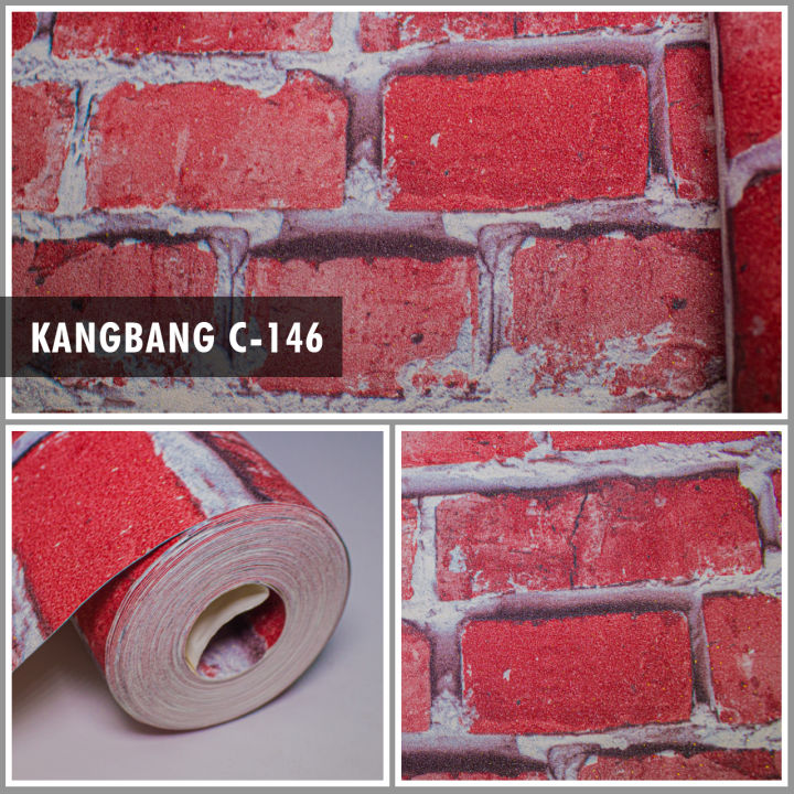 WALLPAPER DINDING MOTIF BATA VINLY PREMIUM TEBAL | Lazada Indonesia