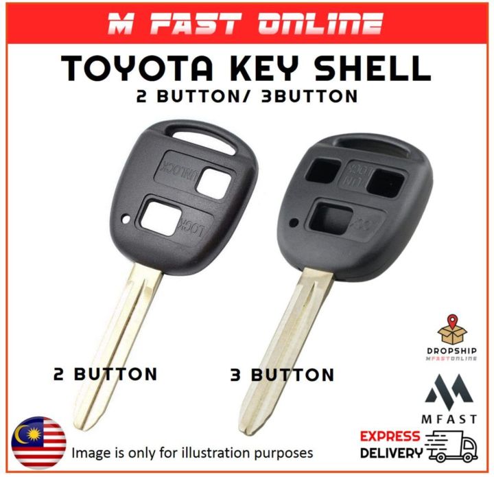 Toyota Remote Key Shell 2 Button / 3 Button | Lazada