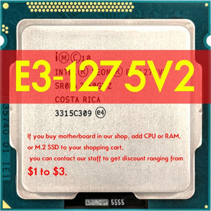 Xeon E3- 1275V2 E3 1275 V2 3.5Ghz Used Quad-Core CPU Processor 8M 77W ...