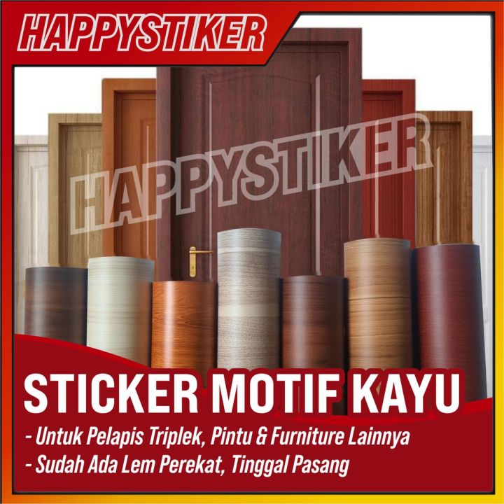 Sticker Kayu Wallpaper wall Stiker Untuk Melapisi Dinding meja lemari ...