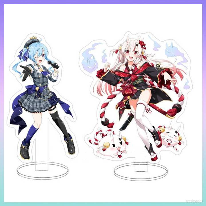 lz- Hololive Vtuber Figure Anime Model Toys Plate Holder Gawr Gura Mori ...