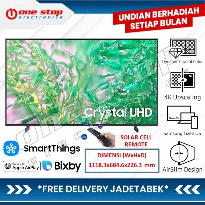 SAMSUNG 50DU8000 / DU8000 CRYSTAL UHD 4K Tizen OS Smart TV 50 Inch - UA50DU8000KXXD | Lazada ...
