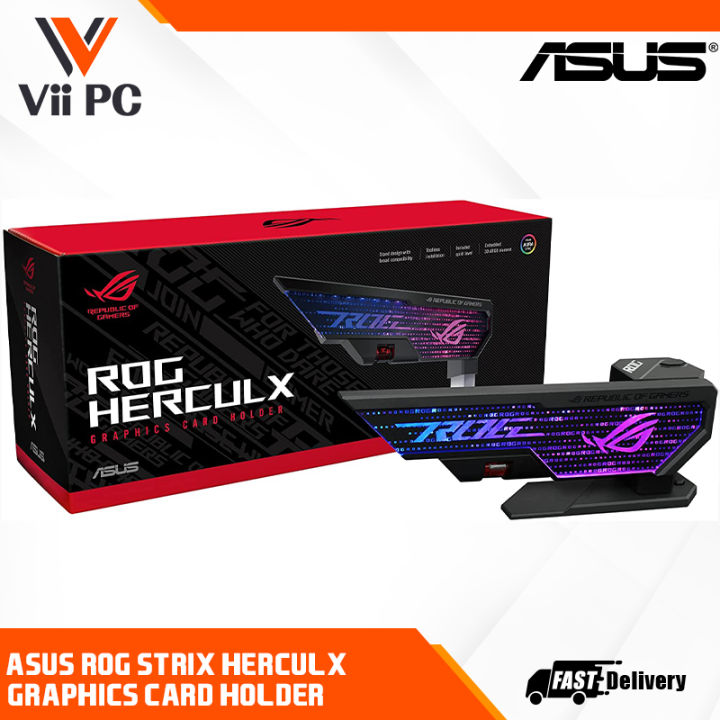 ASUS ROG Herculx Graphics Card Holder Solid Zinc Alloy Construction ...