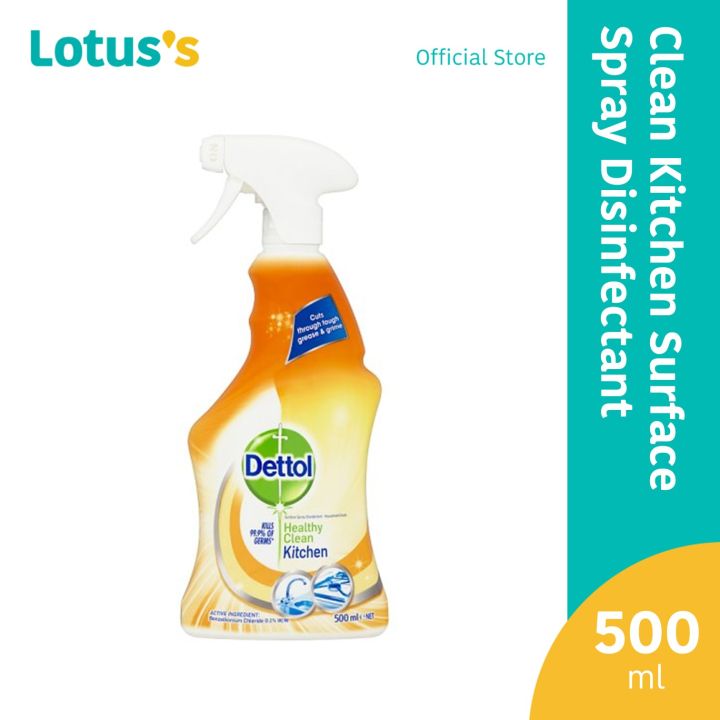 Dettol Healthy Clean Kitchen Surface Spray Disinfectant 500Ml | Lazada